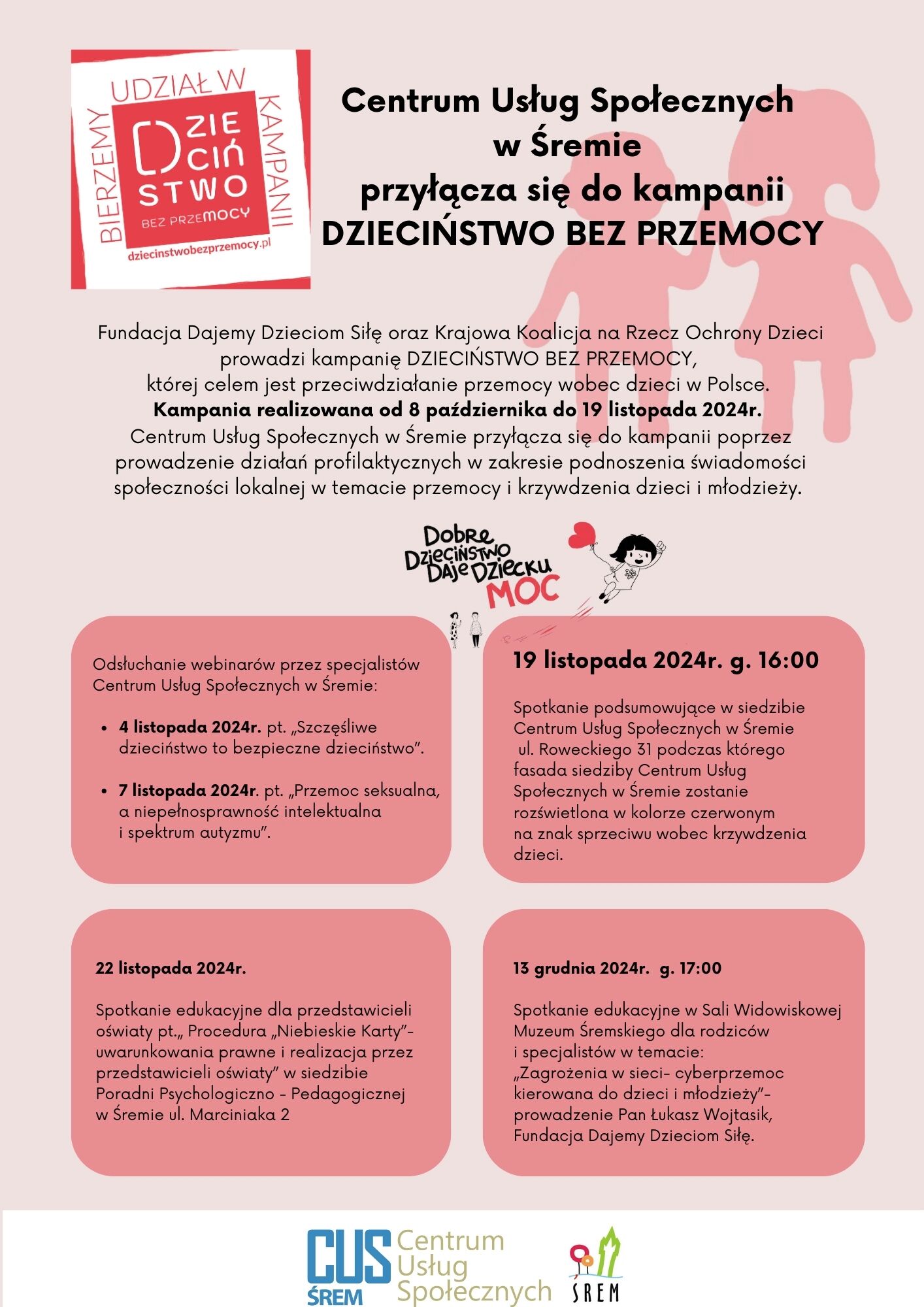 Dzieciństwo bez przemocy - ogólnopolska kampania społeczna - Śrem