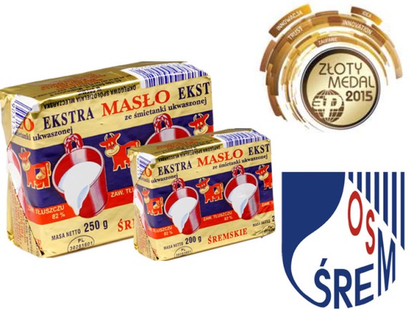 Śremskie Masło odznaczone Złotym Medalem MTP - Śrem